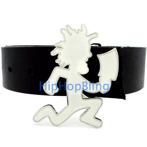 ICP Insane Clown Posse White Enamel Hatchet Man Belt Buckle – ugleam